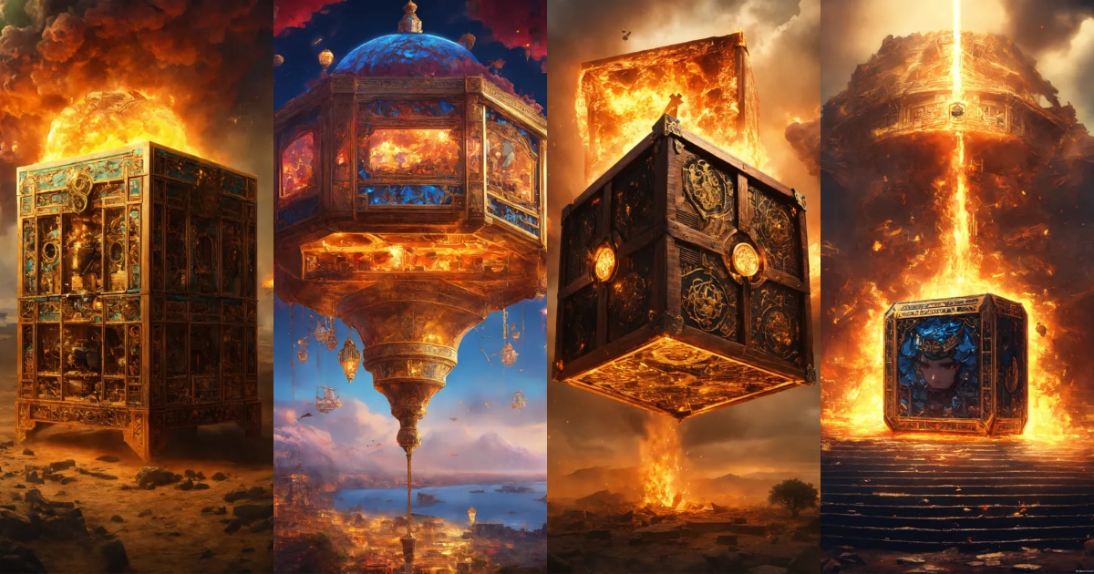 Lexica - Pandora's box opening, AI is inside, and destruction is coming out