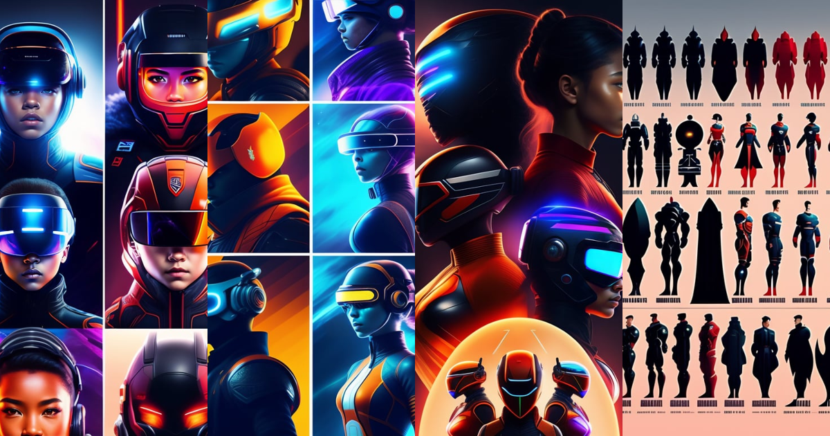 Lexica - Futuristic characters who are athletes tasked with saving the ...