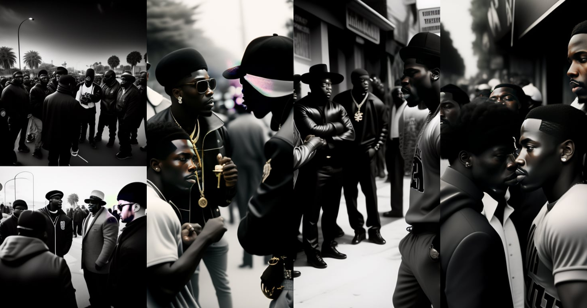 Lexica - Hip hop artists rap battling in the streets of Compton ...