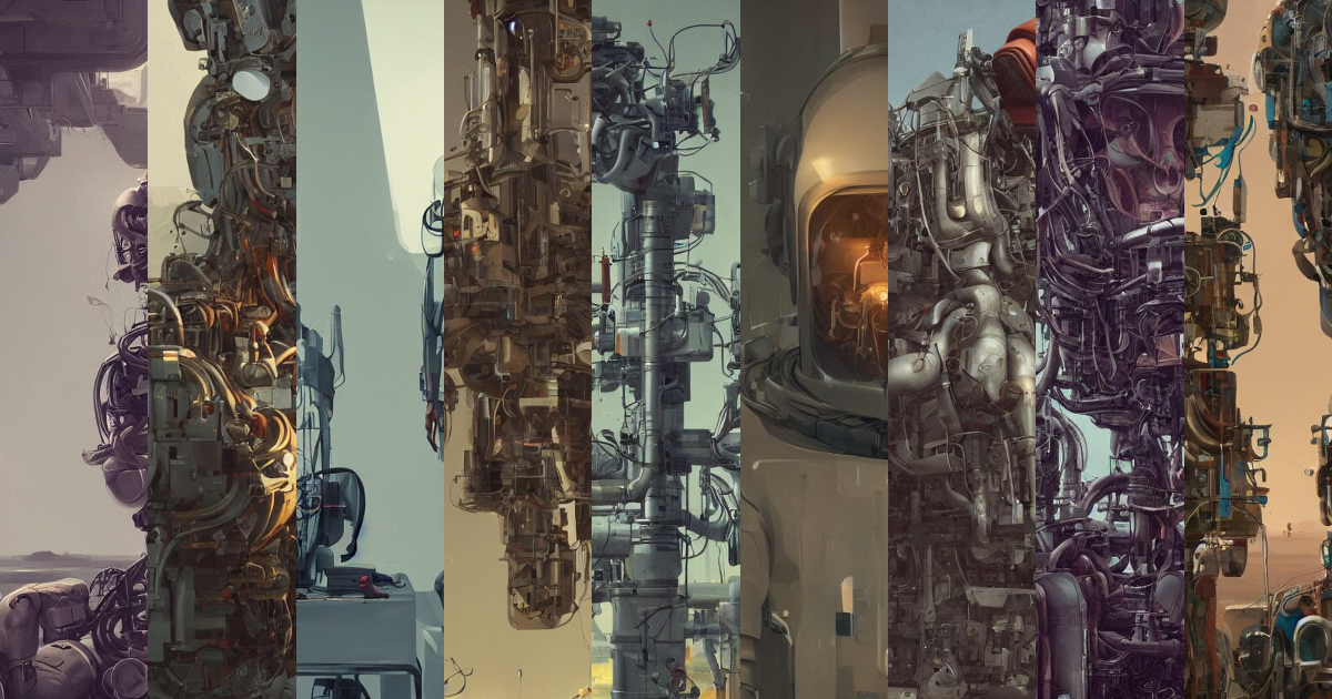 Lexica - A portrait of a researcher, half human, half machine in a ...