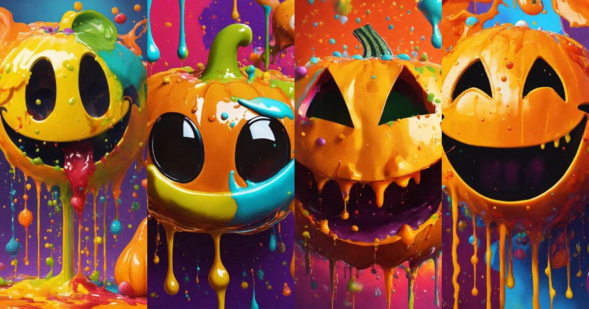 Lexica - Splash art, a quirky liquid portrait of a smiley, splash style ...