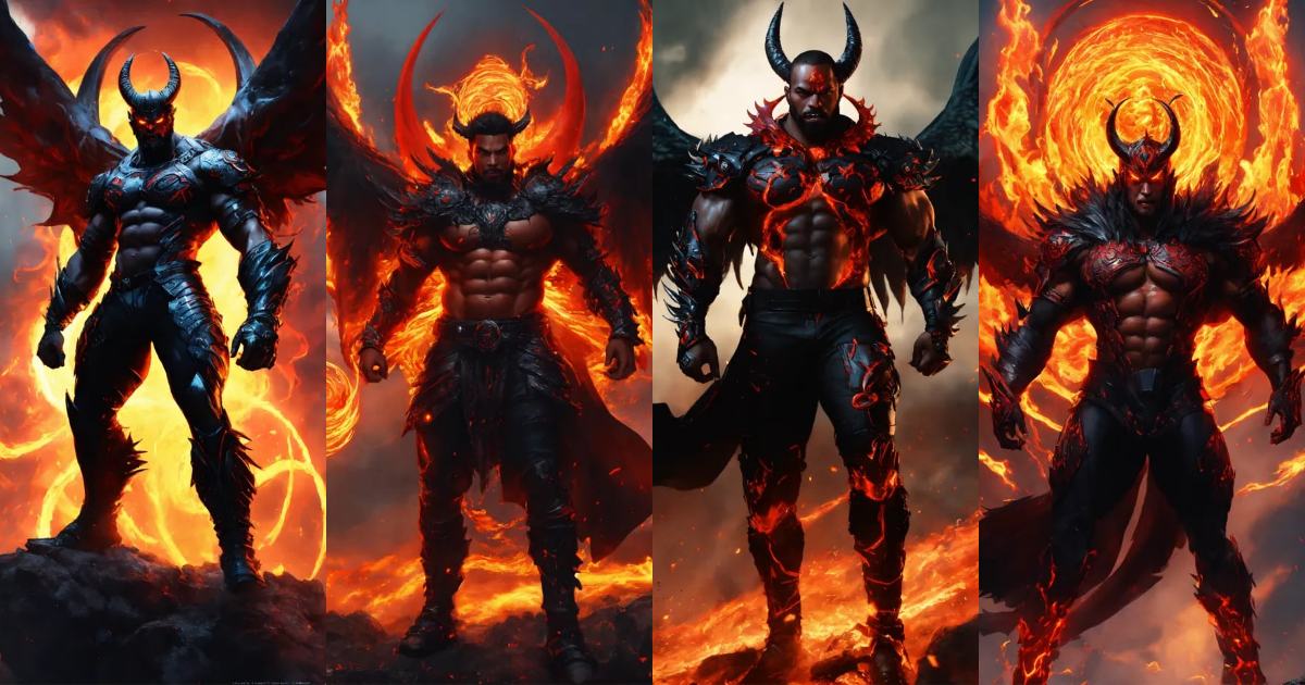 Lexica - Full body huge muscular evil futuristic black warrior ...