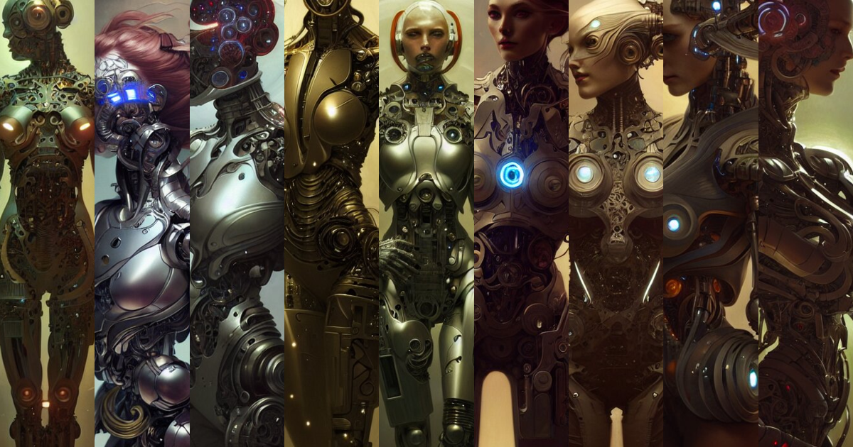 Lexica - Organic cyborg, ninja, diffuse lighting, fantasy, intricate ...