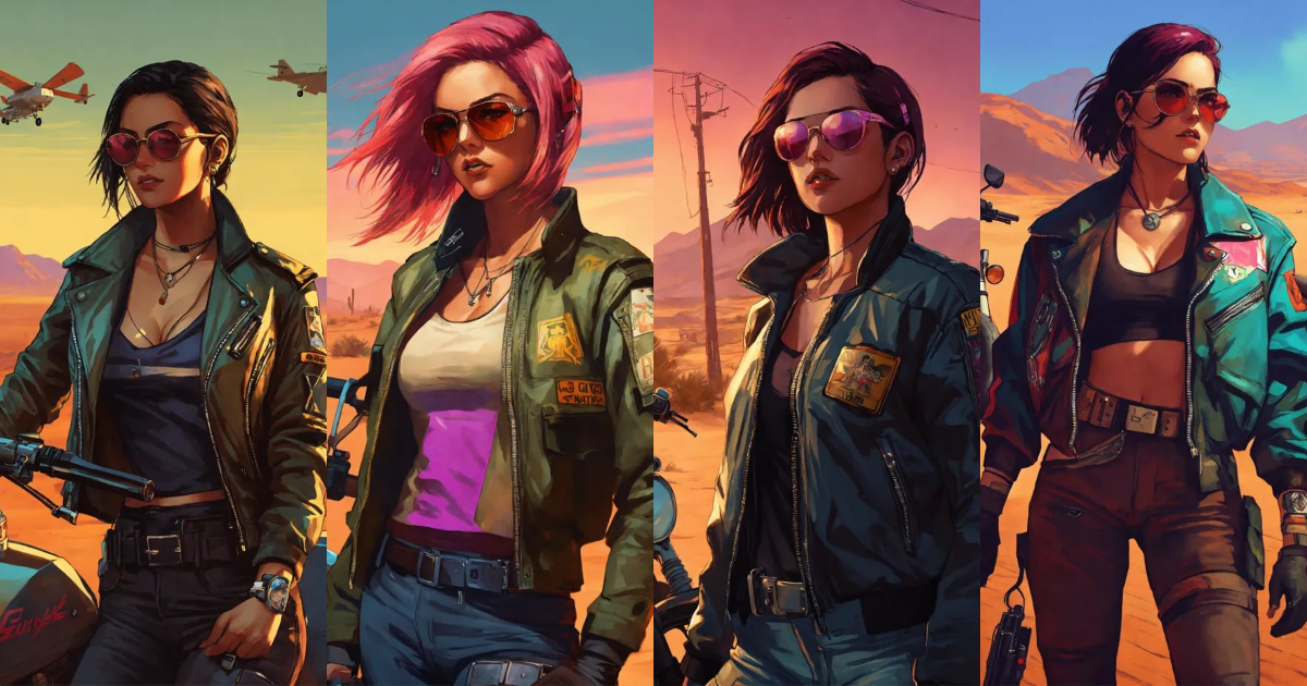 Lexica - Female cyberpunk early 20's motorcycle gang member naive but ...