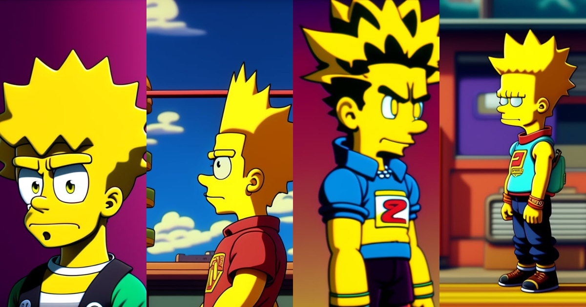 Lexica - Bart Simpson anime