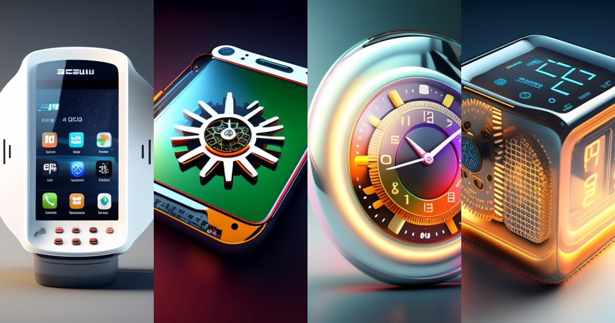 Lexica - Futuristic communication device with transparent screen and gears