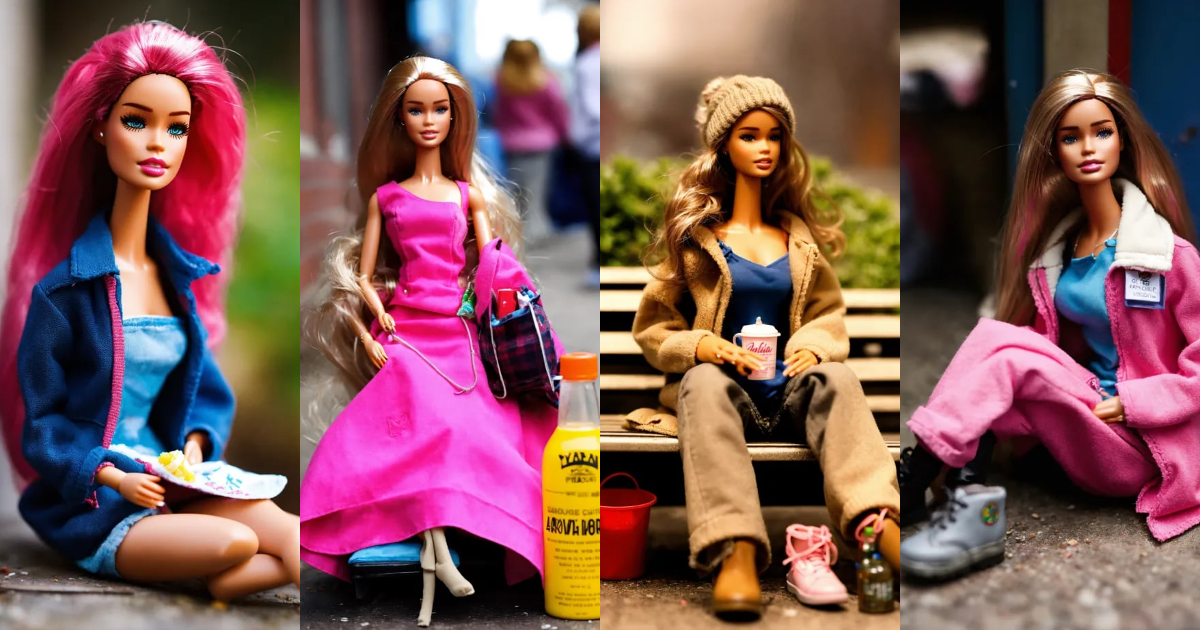 Lexica - Homeless barbie