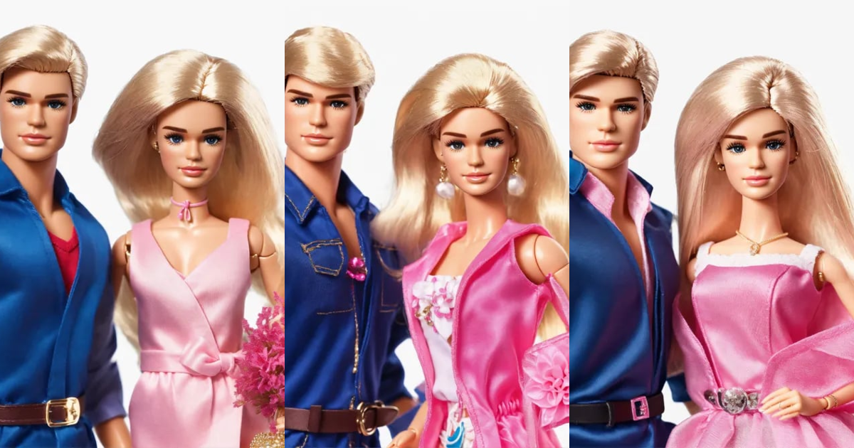 Lexica - Handsome and male ken doll and beautiful Barbie doll