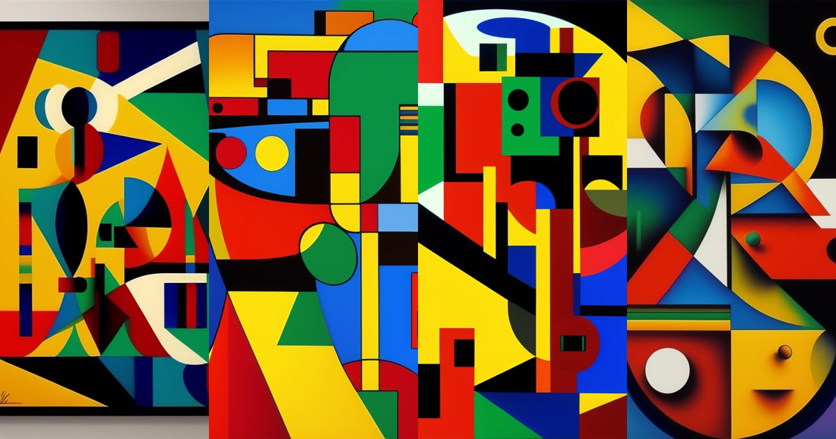 Lexica - Painting by miro picasso robot cubism