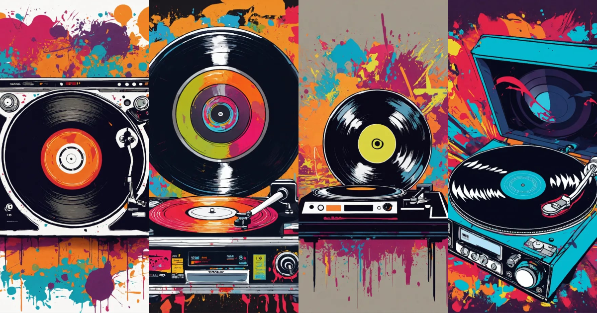 Lexica - Print ready vector t-shirt design, illustration of a turntable ...