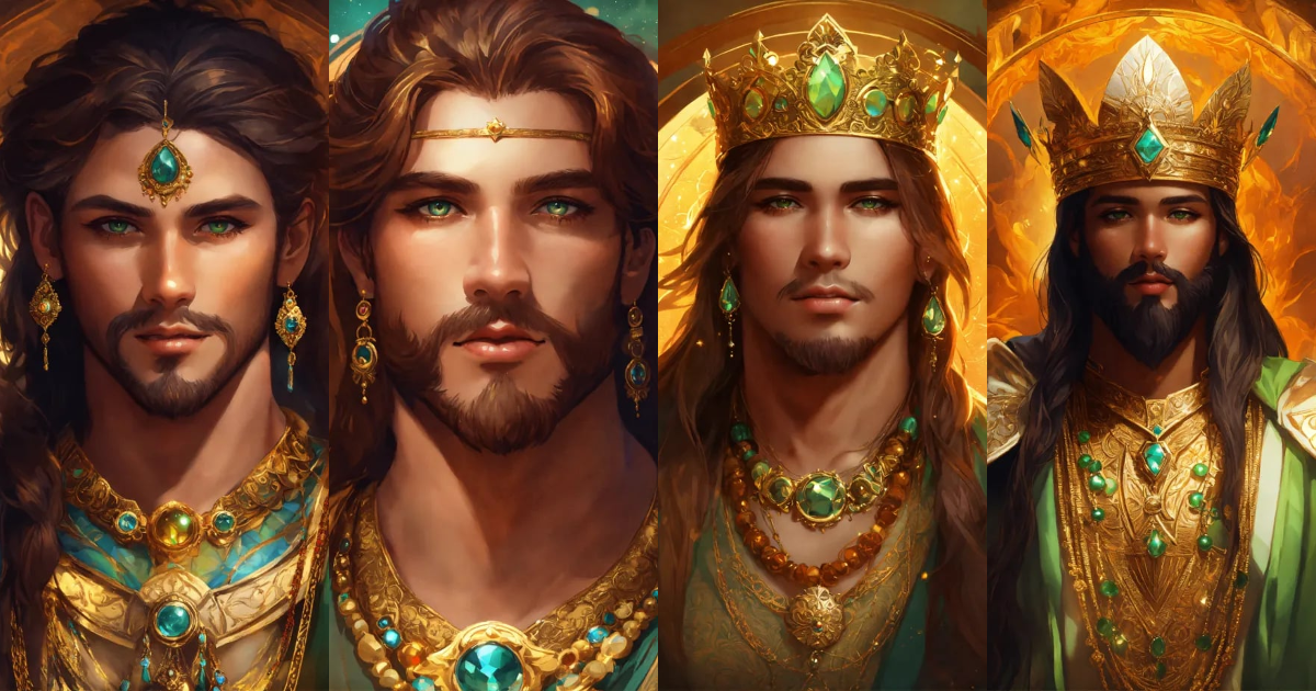 Lexica - Beautiful portrait of a gorgeous king, strong king, round ...