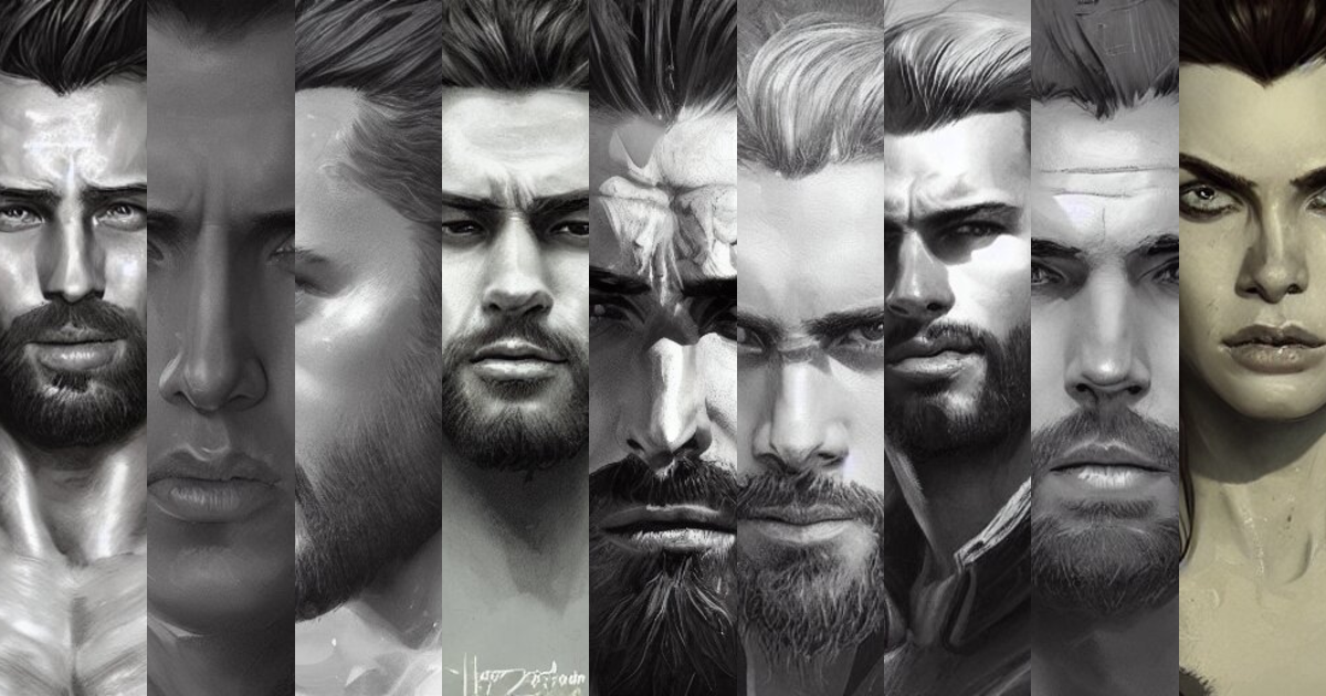 Lexica - A beautfiul award winning commission portrait of gigachad ...