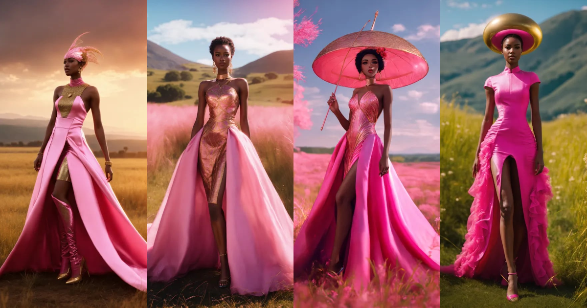 Lexica - Pretty human looking alien, golden dark skin, african features ...