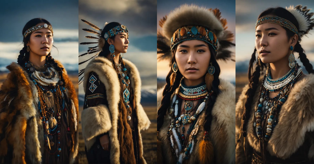 Lexica - Chukchi woman, young, 18 years old, beautiful, wearing ...
