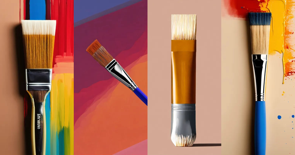 Lexica - Minimalistic image of a paintbrush painting digital pixels on ...