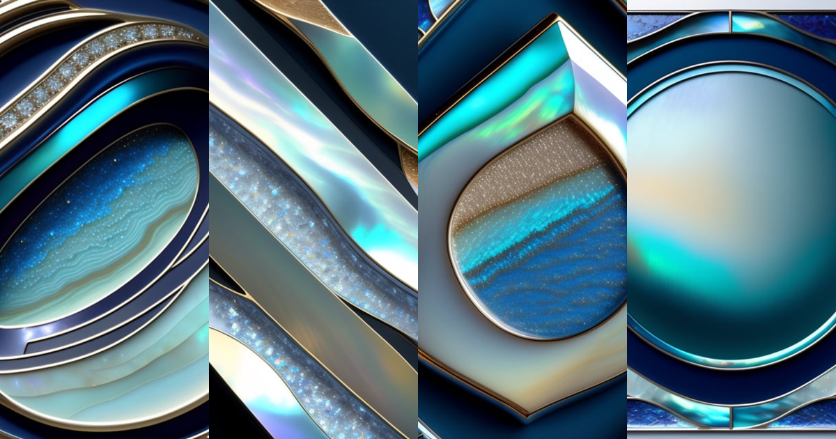 Lexica - Single mother-of-pearl inlay texture, Iridescent, blues, pale ...