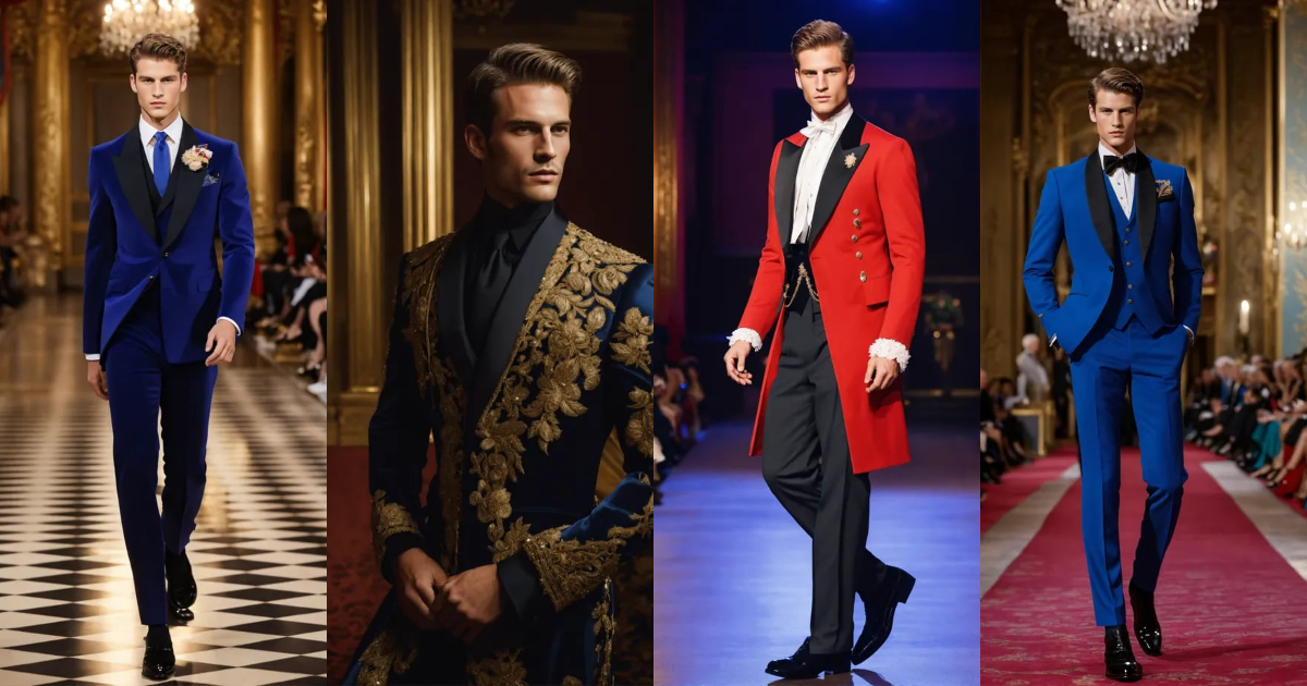 Lexica - A full-body portrait of a man Male fashion model dressed as ...