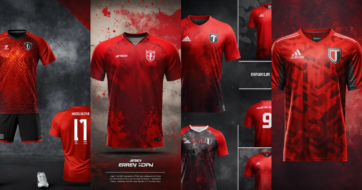 Lexica - Jersey template mockup stone grunge abstract design for ...