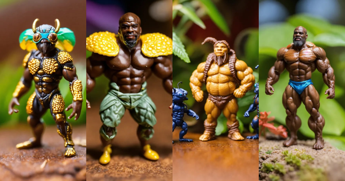 Lexica - 1 inch Bug size Shrunk tiny shrinking micro Rapper fairy toy ...