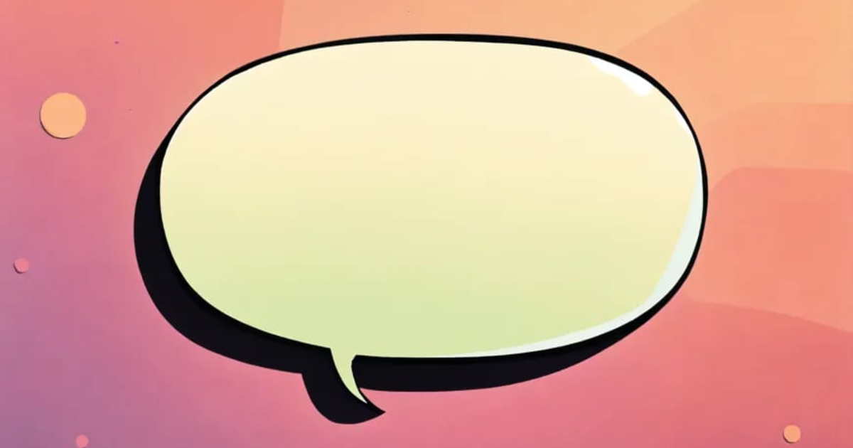Lexica - One cartoon speech bubble