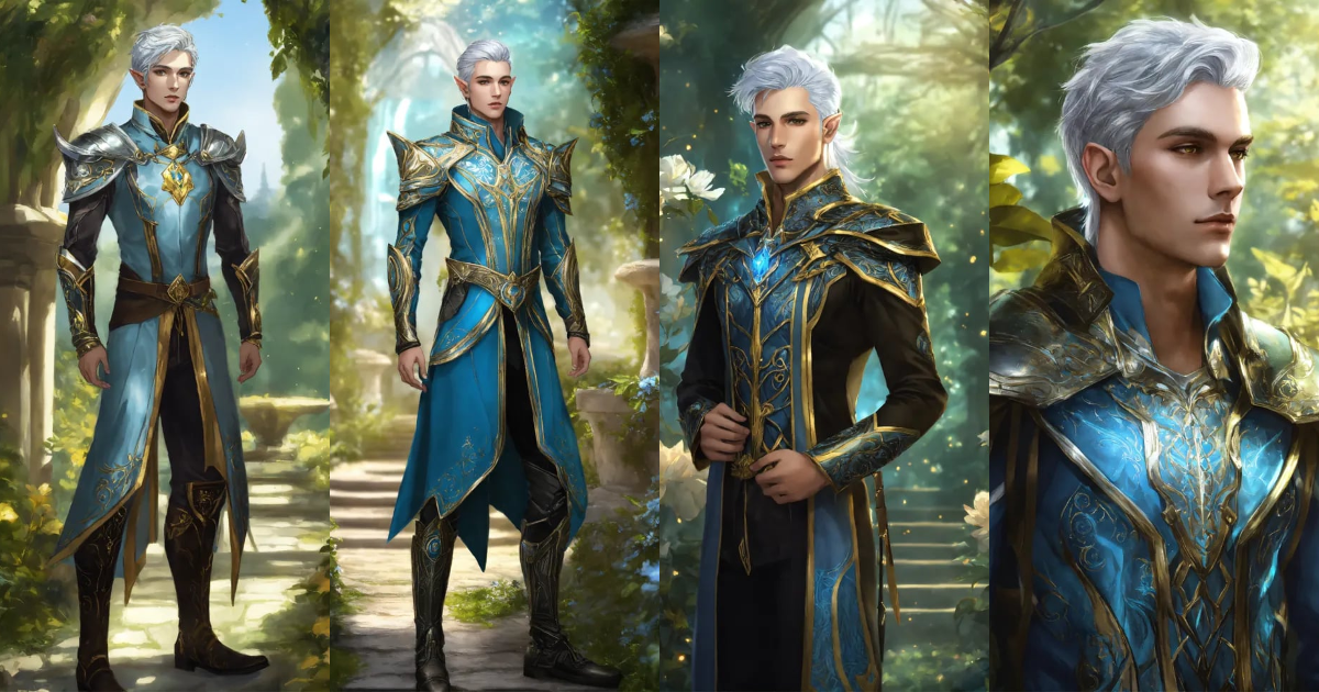 Lexica - Drawing of an elf, royalty, sci fi, cybernetic, black and ...