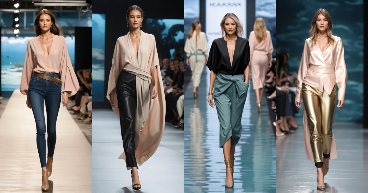 Lexica - 3d realistic photo of female oceanographer walking runway ...