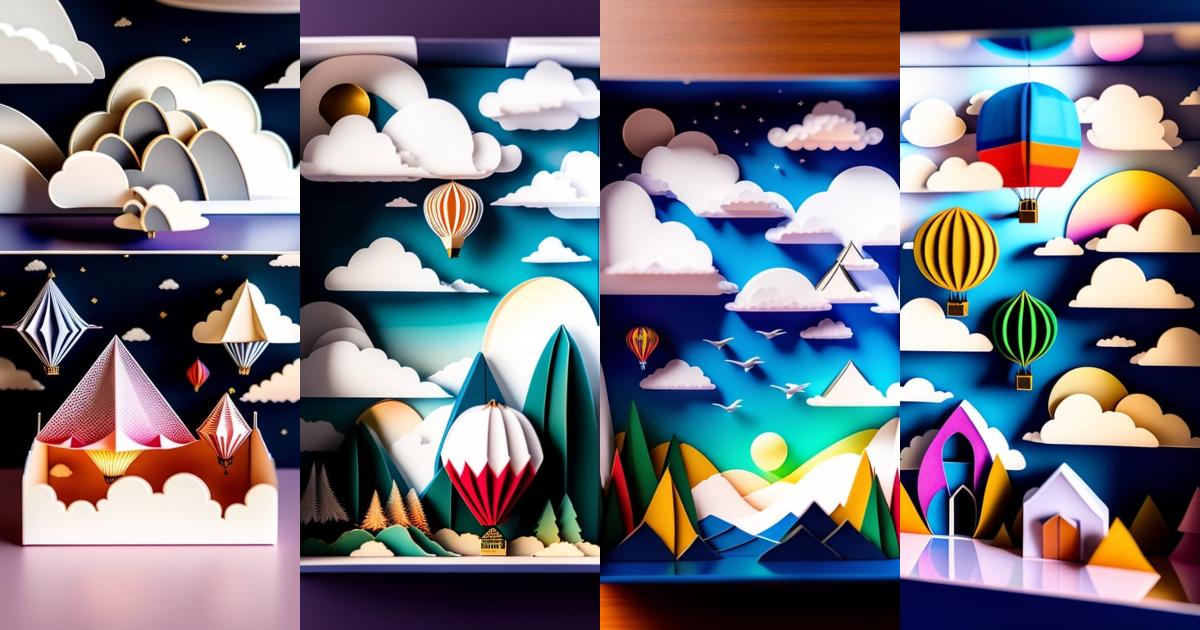 Lexica - An intricate collection of kirigami origami paper dioramas in ...