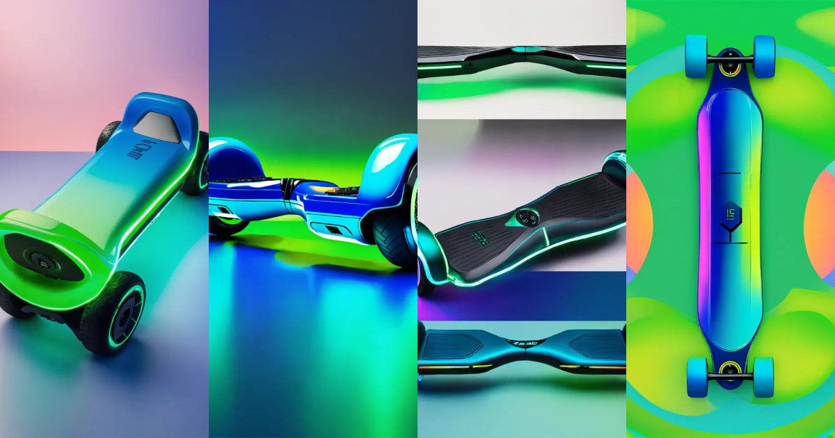 Lexica - Hoverboard on plain background. the hoverboard need to look ...