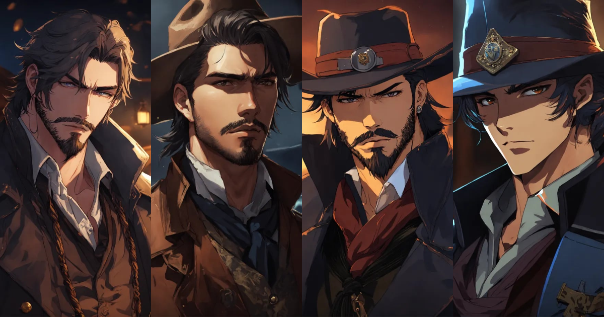 Lexica - Handsome male, wild west, portrait, trending pixiv fanboxe, 4k ...
