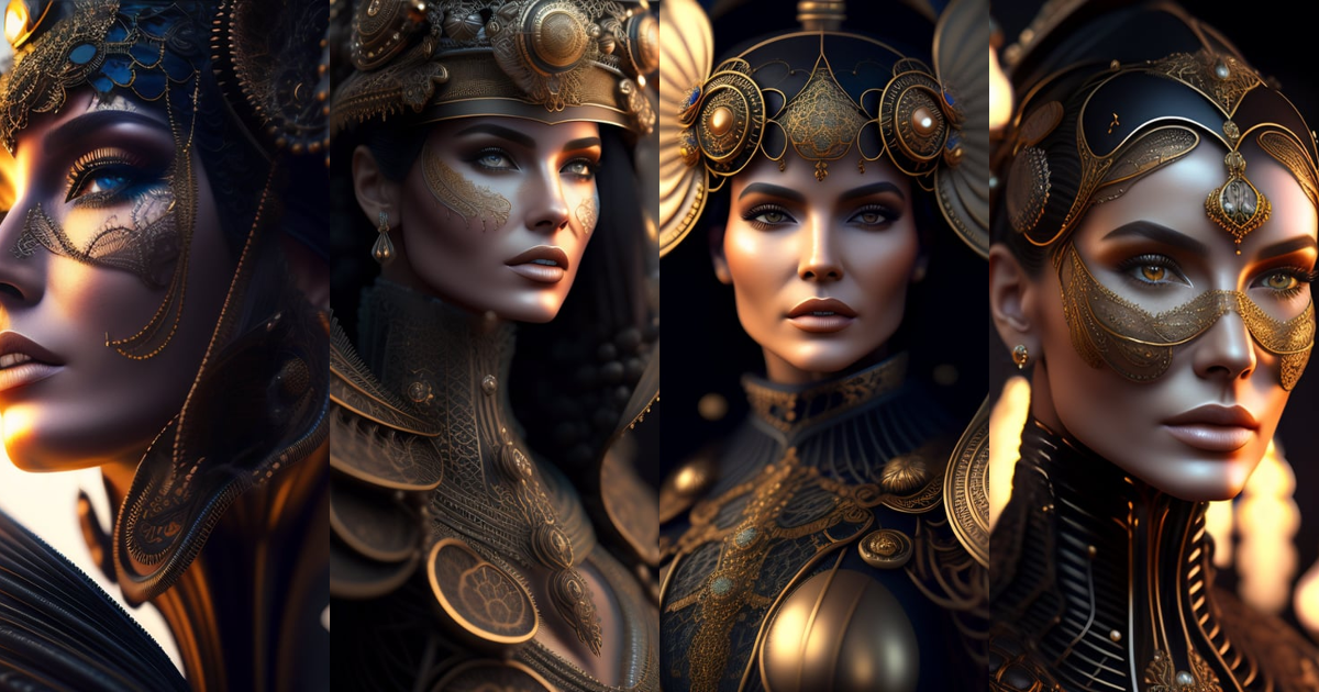 Lexica - Face coming out of a wall complex 3d render ultra detailed of ...