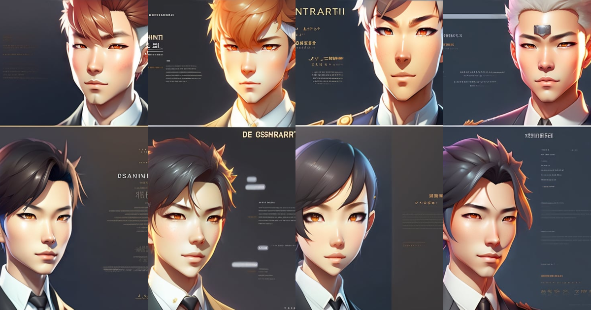 Lexica - Character concept art of denis erhardt as an anime character ...