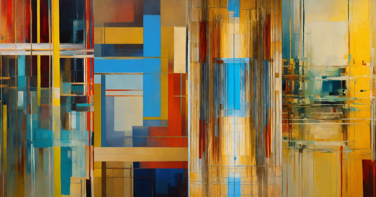 Lexica - Generative abstract tubes, oil painting, transparent, in style ...