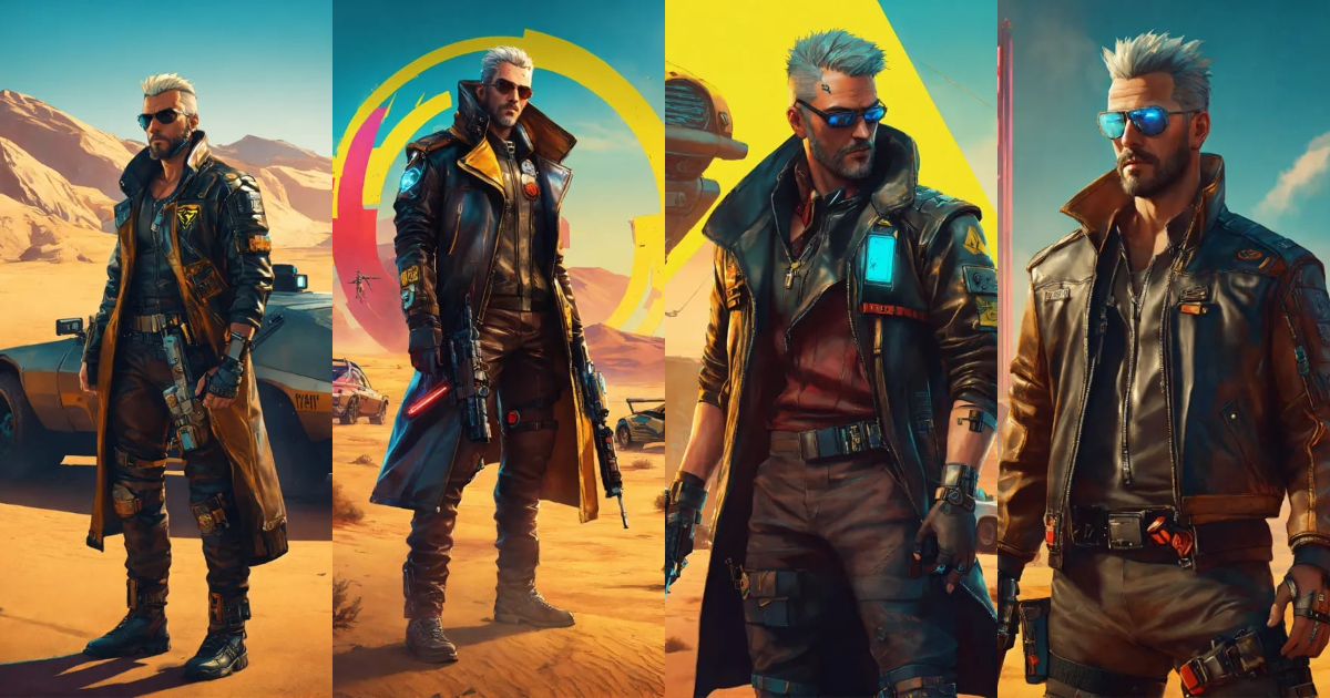 Lexica - A cyberpunk professor nomad, smart and tough in leather jacket ...