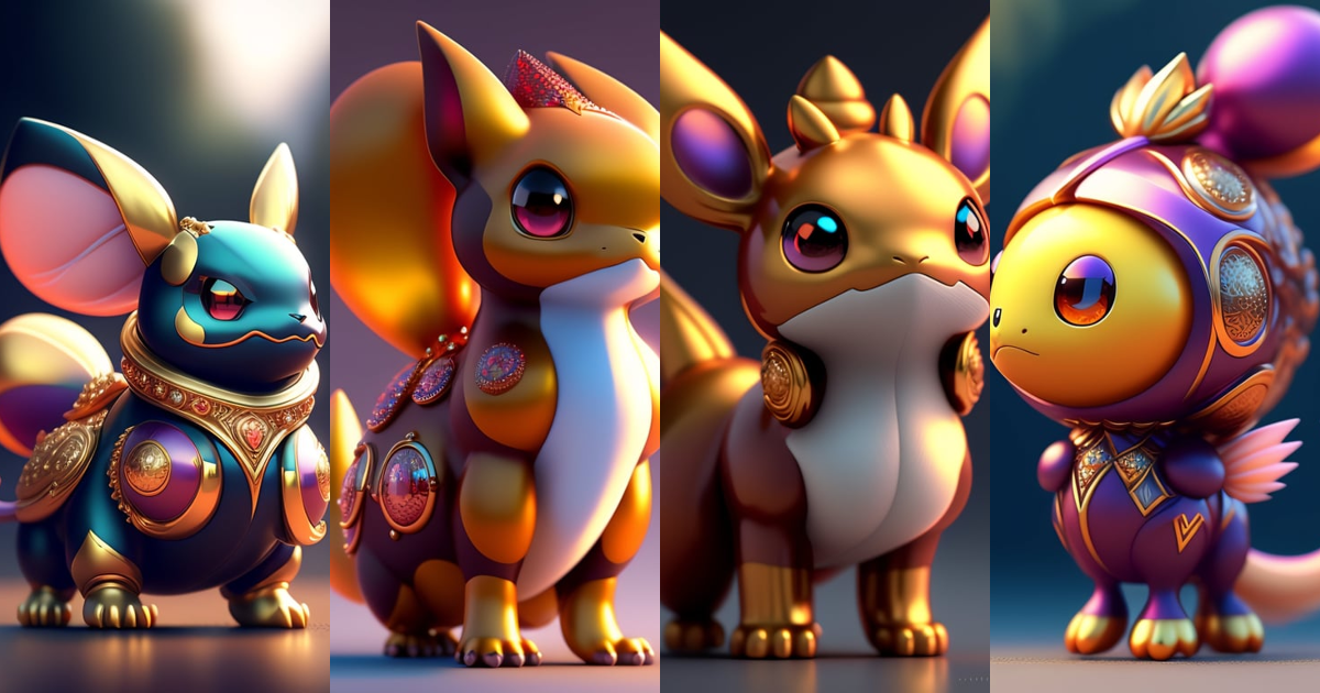 Lexica - A cute psychic type pokemon:: by beeple and James Gilleard and ...
