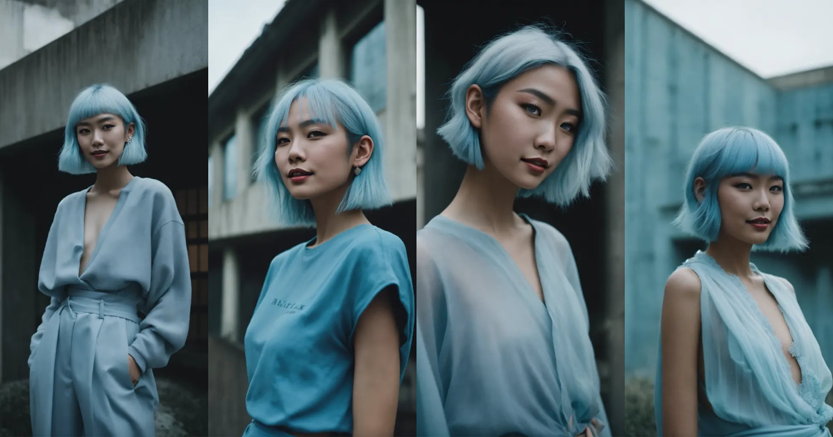 Lexica - Portrait of haute couture beautiful asian fashion model with ...