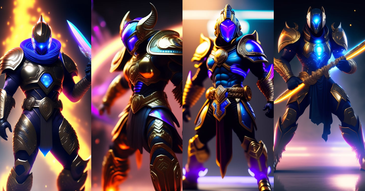 Lexica - Create an image of a 'Galactic gladiator' who is a warrior ...