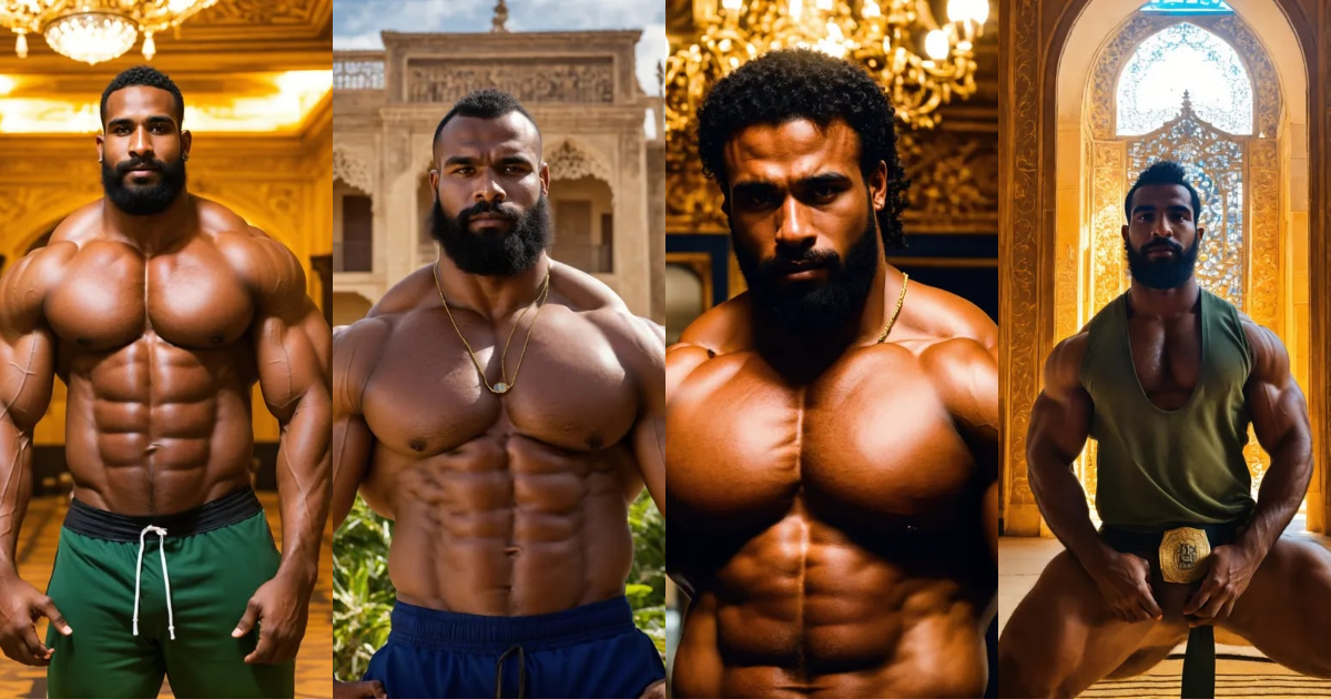 Lexica - 30-year-old hairy Mauritanian man with big muscles, big ...