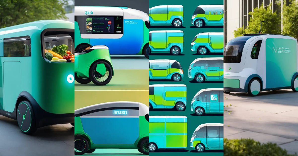 Lexica - Autonomous Grocery delivery vehicle , has milk, bread, soft ...