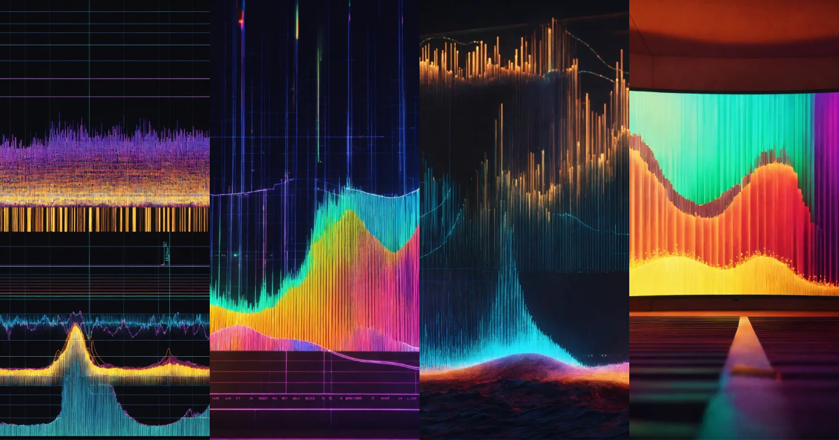 Lexica - W waveform on a big screen pixar, 8k, cartoon linear