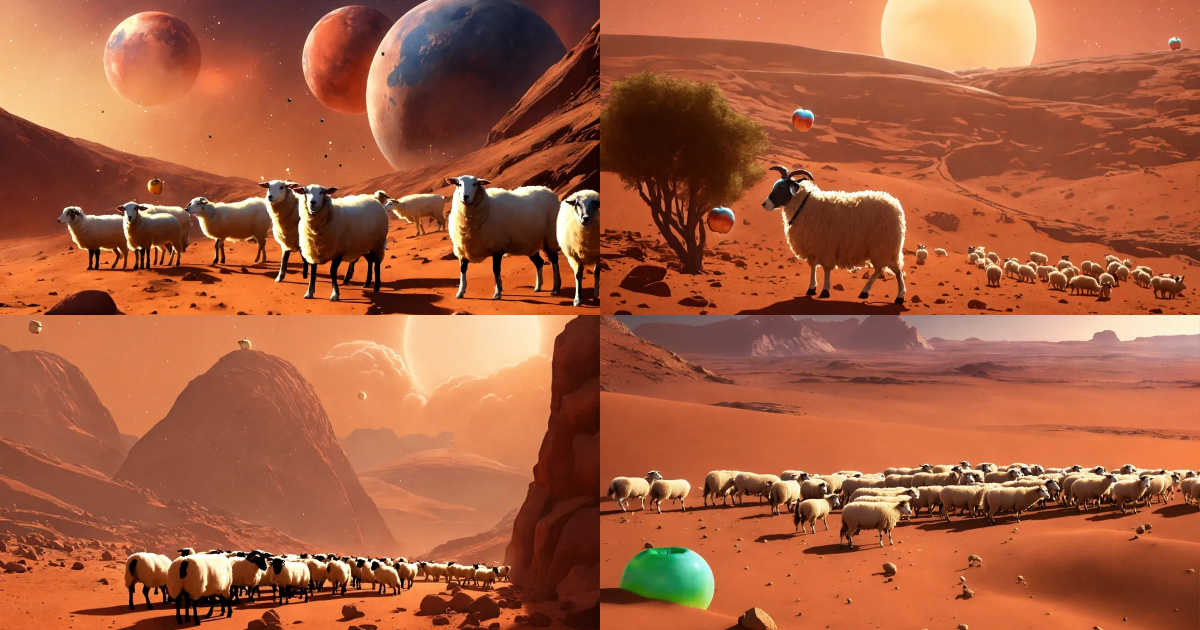 Lexica - Create a visual representation of a shepherd herding sheep on ...