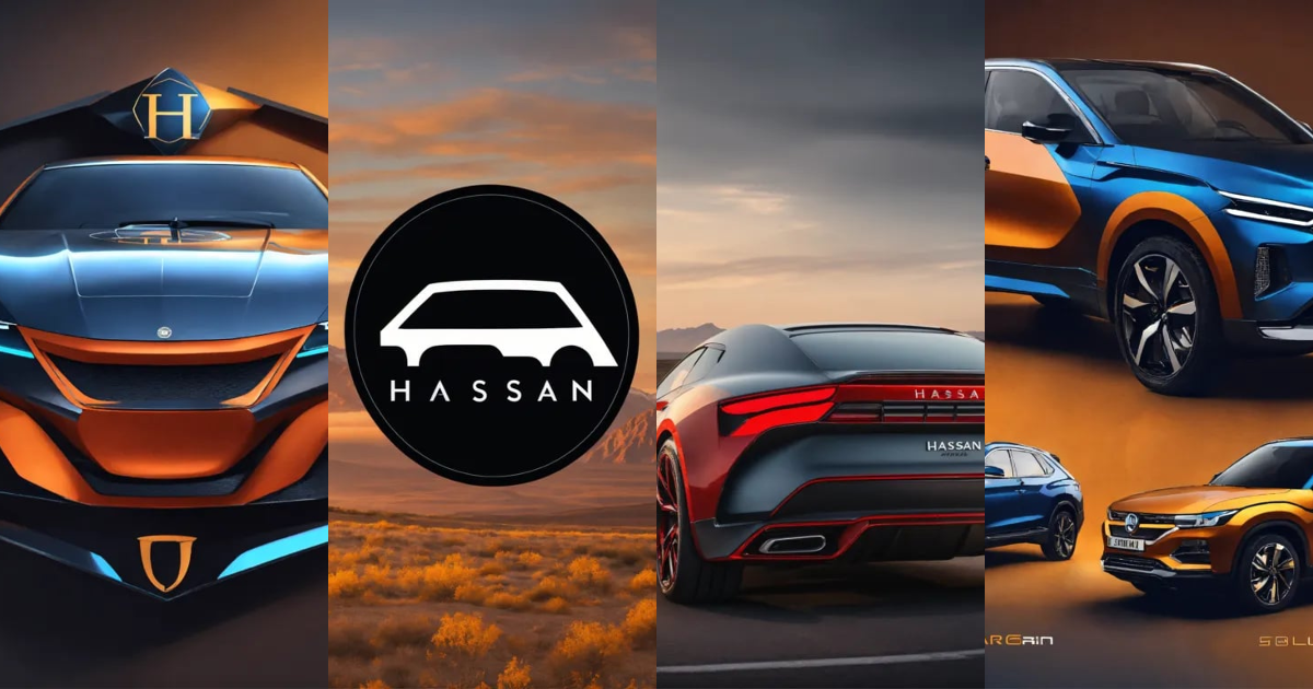 Lexica - Modern car logo for Hassan.