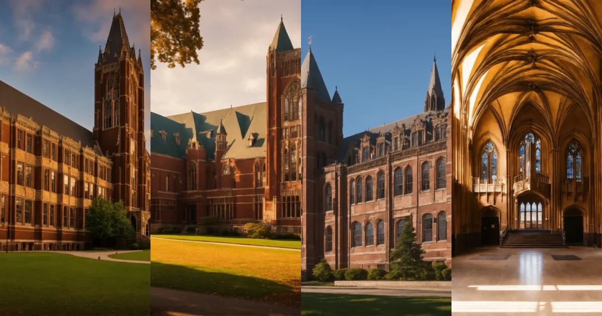 Lexica - A collegiate gothic high school building