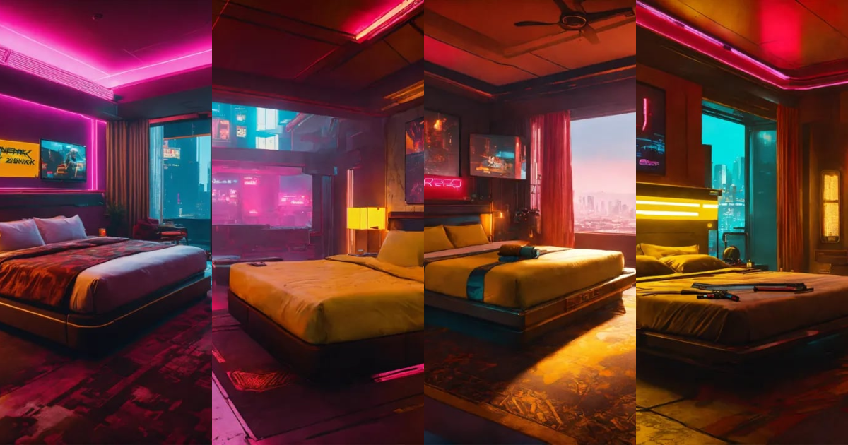 Lexica - Cyberpunk 2077 hotel room