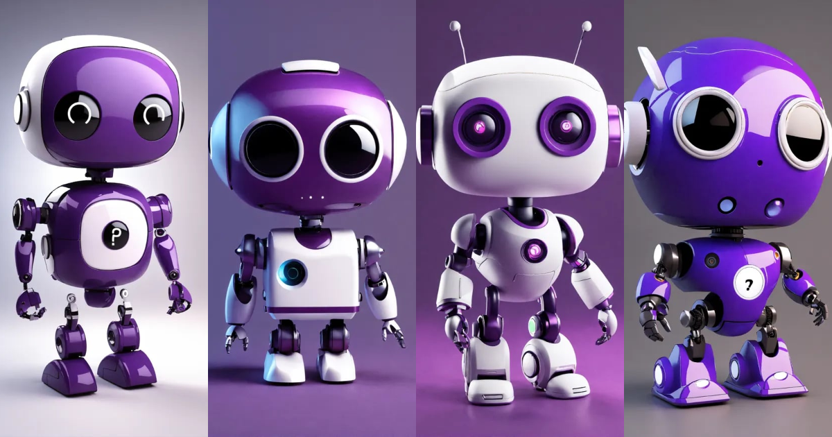 Lexica - 3D minimalist illustration of cute tiny futuristic robot ...