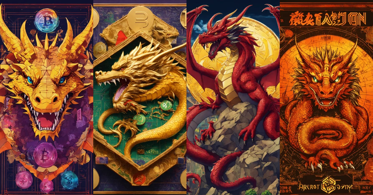 Lexica - Vintage 90's anime Crypto Dragon with most popular ...