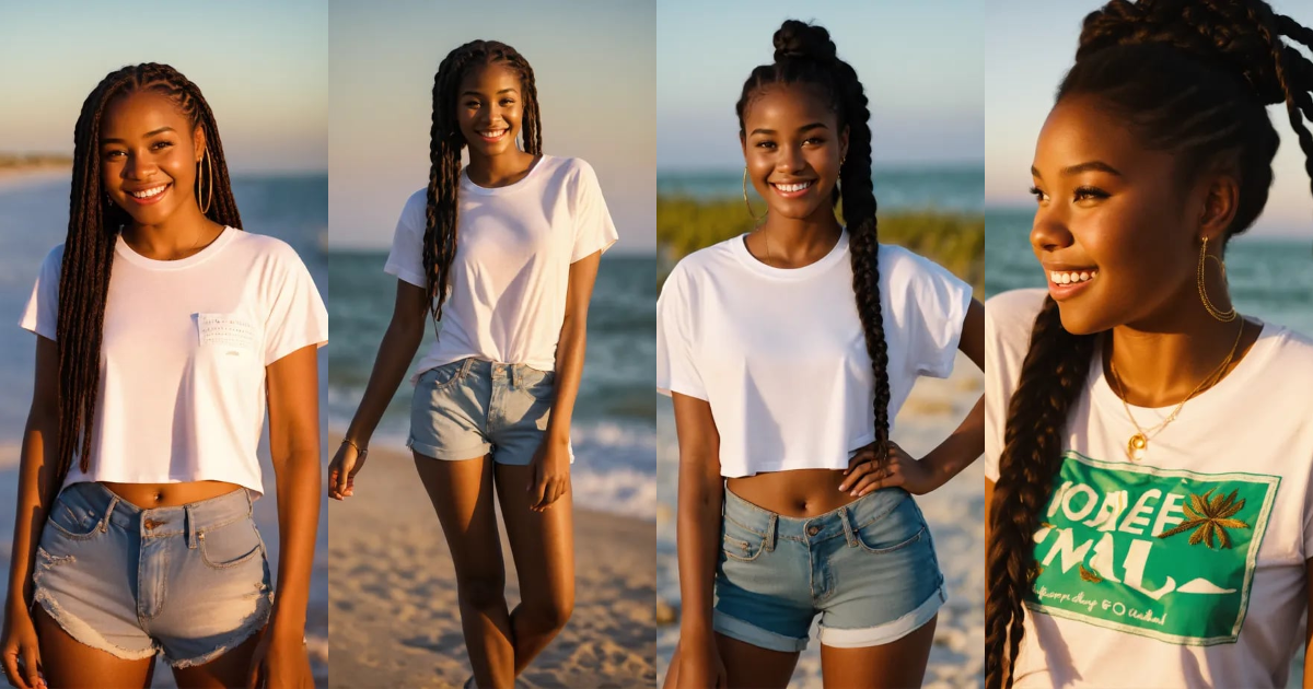 Lexica - Knees up photo of one happy 20 yr old black female model who ...