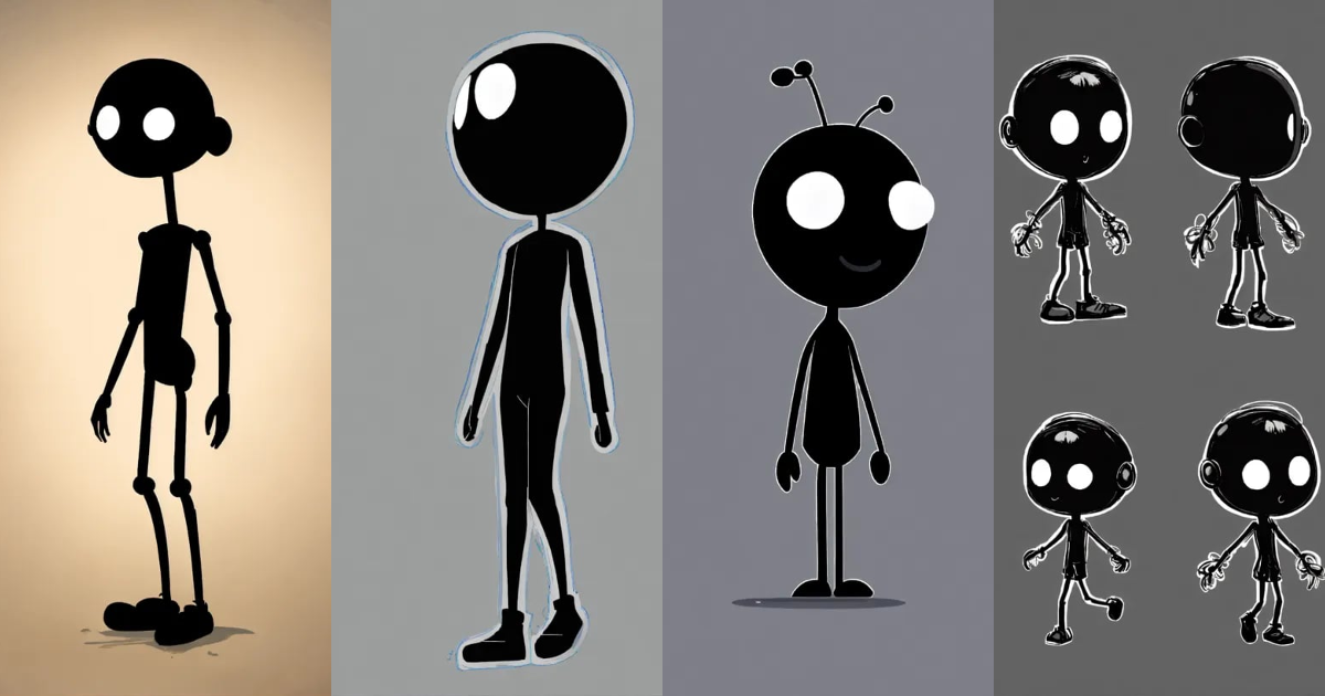 Lexica - Stickman figure, for Endless Runner 2D game, big eyes, cute ...