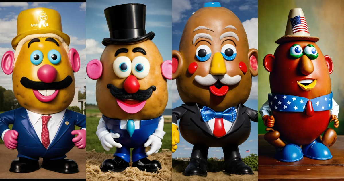 Lexica - Joe Biden, as a Mr potato head