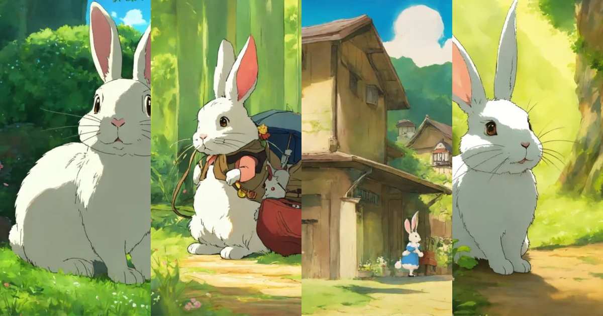 Lexica - Studio ghibli art of a rabbit