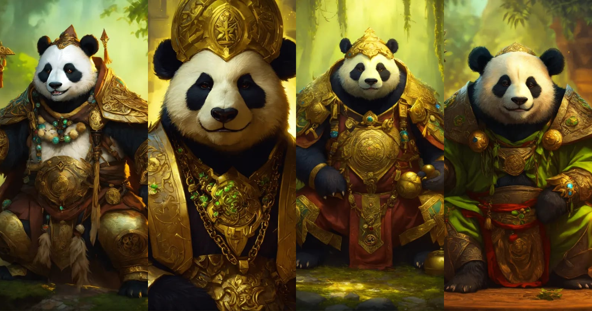 Lexica - Epic professional digital art of orc panda bear druid priest ...